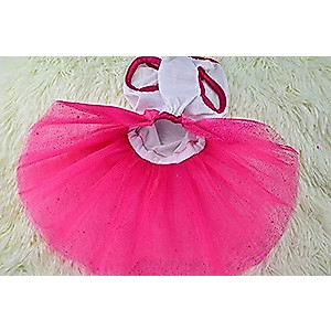 Idepet Spring Summer Pet Dog Cat Puppy Tutu Princess Dress Heart Printed Lace Dog Skirt Pet Apparel Dog Dress(XXL)