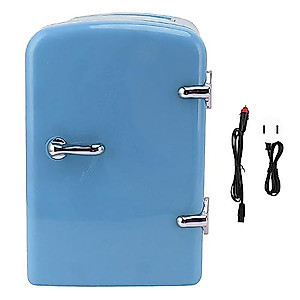 Ozgkee Mini Fridge 4L Portable Cooler Warmer Personal Refrigerator Includes DC12V Car Plug for Skin Care Beverage AC100‑240V (US Plug)