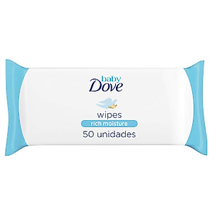 Dove Baby Wipes Rich Moisture,50 Count (Pack of 6)