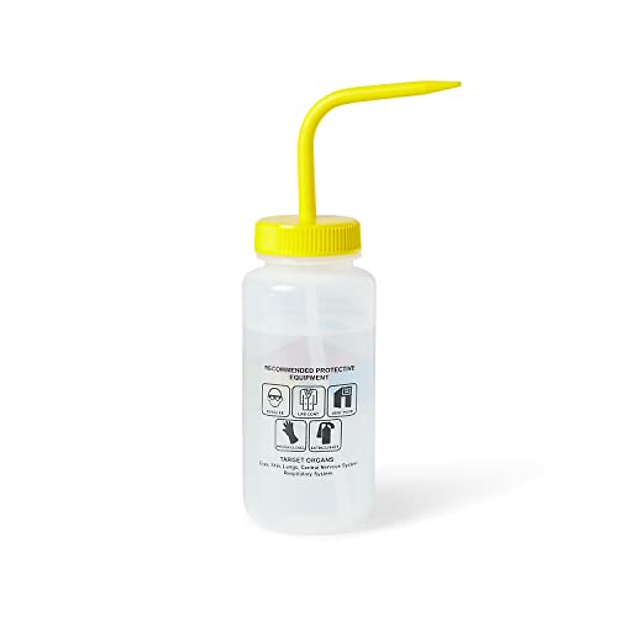 United Scientific™ UniSafe™ Laboratory Grade Wide Mouth LDPE Vented Chemical Wash Bottle, Isopropanol, 500mL (16oz), 4-Color, Pack of 6