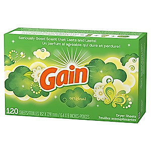 Gain Original Dryer Sheets, 120 Count