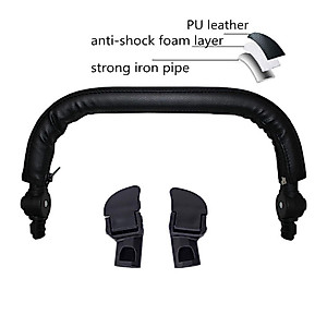 Stroller Handrail Handlebar Compatible with BBZ YOYO Stroller,Baby Yoya Stroller Adjustable Bumper Bar,Armrest,Safety Bar Crossbar Stroller Accessories LLUFO