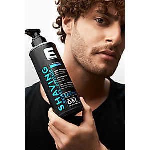 E Elegance Barber Accessories - Transparent Shaving Gel For Men Or Women, Aquatic/Acive Earth Fragrance - The Ultimate Shaving Solution For A Smooth, Irritation-Free Experience, 16,9 Oz