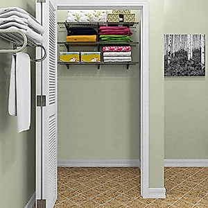 ClosetMaid ShelfTrack 2-Shelf Nickel Wire Shelving Unit
