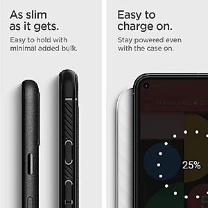 Spigen Rugged Armor Designed for Pixel 5 Case (2020) - Matte Black