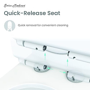 Swiss Madison SM-1T128 Bastille One Piece Elongated Dual Flush Toilet