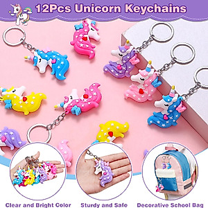 KELENO 98 Unicorn Party Favors Birthday Supplies for Girls Kids Straw Bubble Silicone Band Sticker Rainbow Unicorn Toy Gift Filler Goodie Bag Stuffer Unicorn Party Supplies