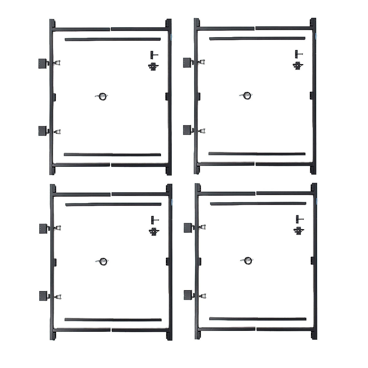 Adjust-A-Gate Steel Frame Gate Kit, 36"-60" Wide Opening Up To 7' High (4 Pack)