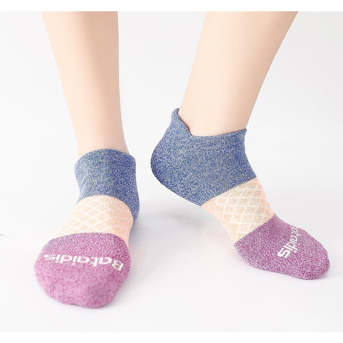 bataidis Women's Casual Ankle Socks Low Cut Athletic Socks 6 pairs (US, Alpha, Medium, Regular, Regular, Blue1)