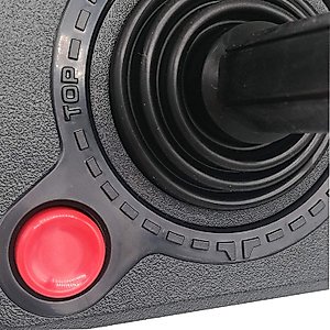 RUITROLIKER Retro Controller Gamepad Joystick for Atari 2600 System Console Black Pack 2PCS