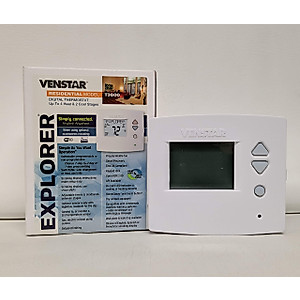 Venstar T3800 Residential Voyager WiFi Ready Thermostat - Works W/ Alexa When WiFi Module Installed
