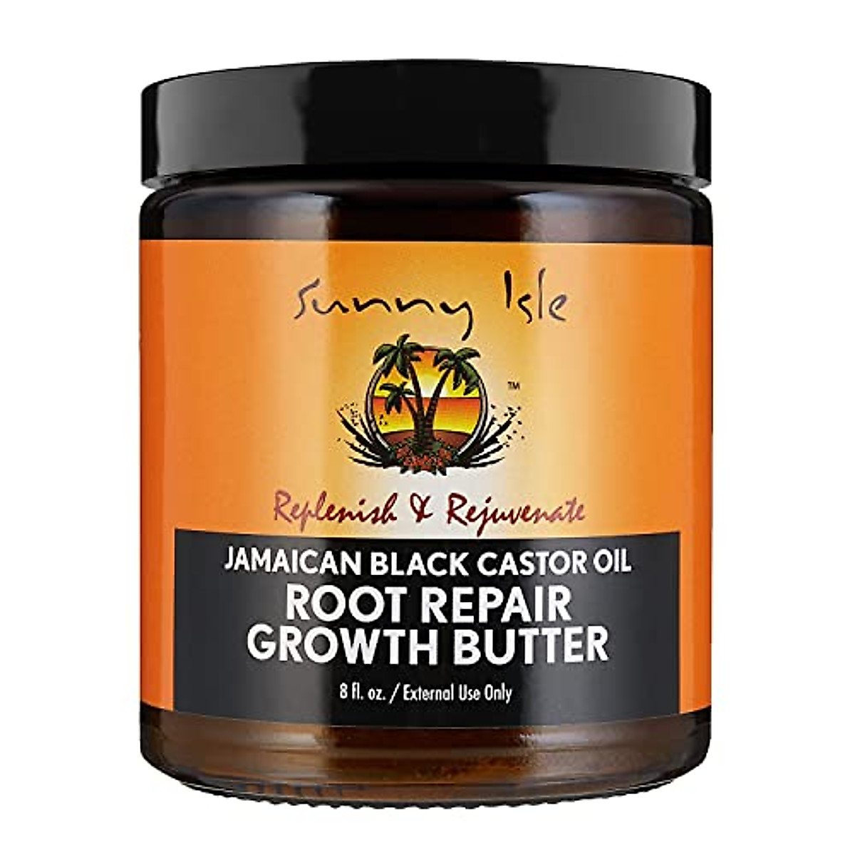 Sunny Isle Jamaican Black Castor Oil Root Repair Growth Butter 8oz | Restores & Revitalizes ALL Damaged Hair Types | Nutrient-Rich | Fights Dry, Itchy, Flaky Scalp