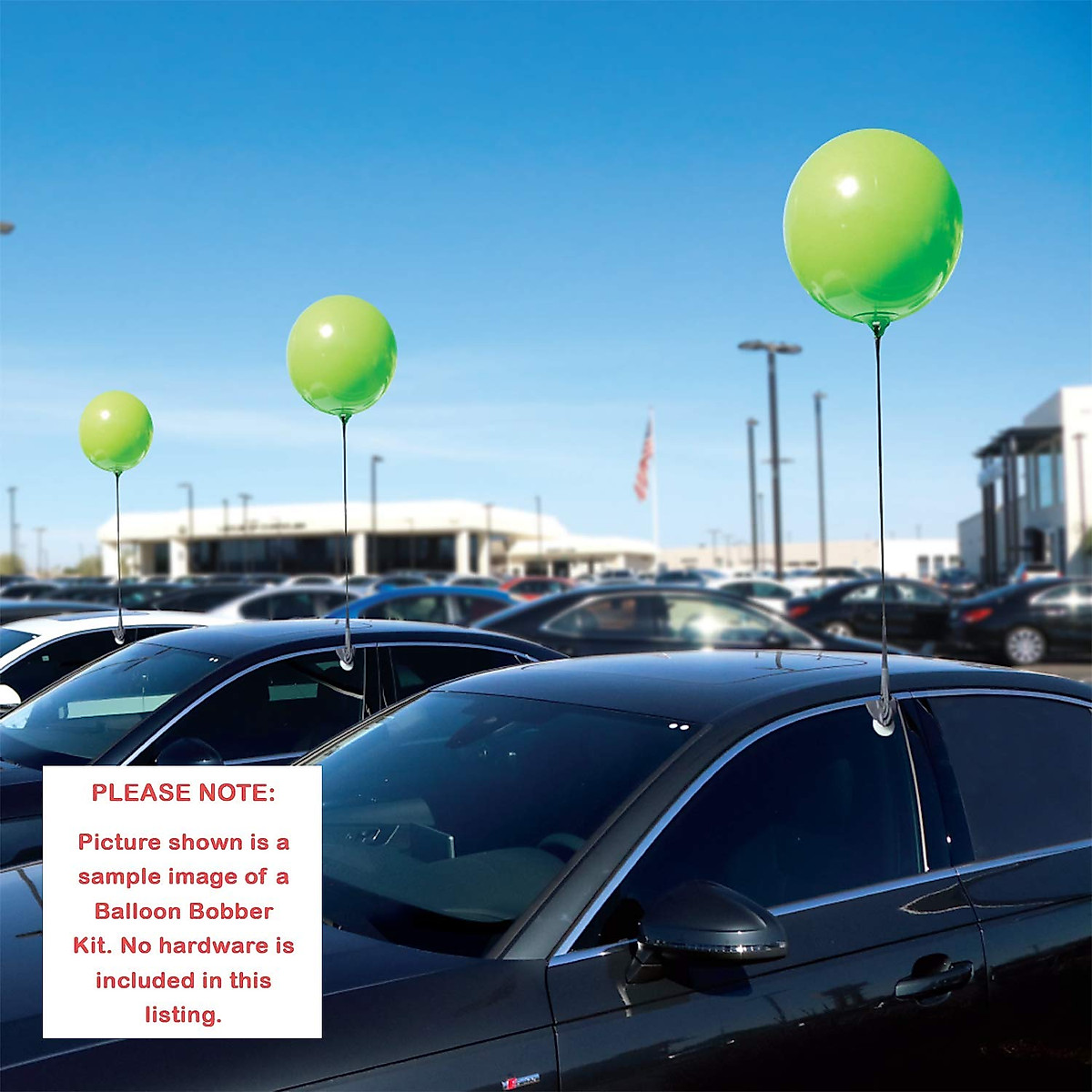 Balloon Bobber - Seamed Reusable Helium Free Replacement Balloons (5-Pack) - Plastic Outdoor Balloons