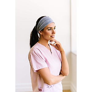 Maven Thread Nightingale Workout Headbands, 4" Thick Non Slip Sweatbands for Women - 2pk, Ideal for Yoga, Exercise, Running, Gym - One Size - Black