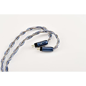 HiFiGo Kinera Ace 2.0 Modular Upgrade Earphone Cable, IEMs Replaceable 8-Strand Silver-Foil & Copper Alloy Wire Cable with 2.5mm/3.5mm/4.4mm Plug (0.78 2PIN)