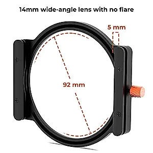 K&F Concept 100x100mm Square ND Filter Kit ND1000 (10 Stop) + 1x Filter Holder + 8 x Filter Rings with 28 Multi-Layer Coatings Compatible with Canon Nikon Camera Lens