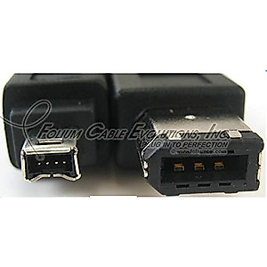 Firewire Cable 6 Pin to 4 Pin Length 6 ft