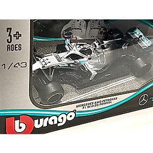Bburago Mercedes AMG Petronas F1 W07 Hybrid Lewis Hamilton #44 Diecast Car 1:43