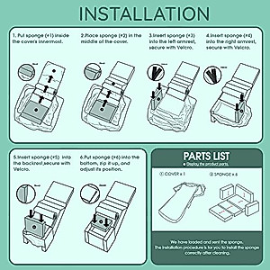 ACRABROS-Toddler-Kids-Couch-Toddler-Chairs-for-Boys-Girls 2 in 1 Baby Sofa Fold Out to Lounger, Pre-Assembled, Soft Plush Kids Furniture for Playroom Bedroom,Dinosaur.