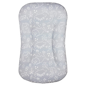 DILIMI Baby Lounger Cover for Boys and Girls Removable Cover Ultra Soft Comfortable Slipcover,Dinosaur(Lounger not Included)