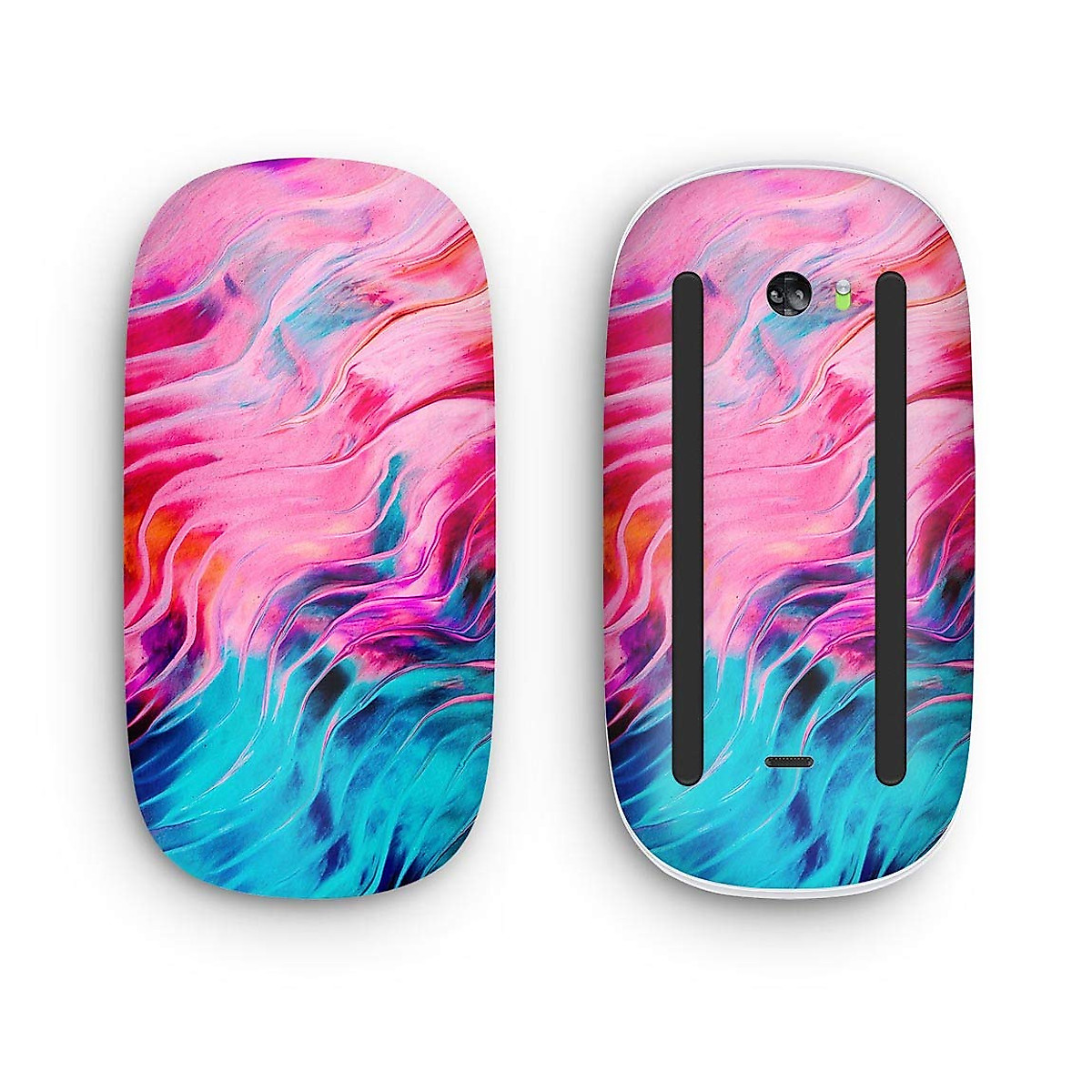 Design Skinz Liquid Abstract Paint V66 Vinyl Decal Compatible with The Apple Magic Mouse 2 (Wireless, Rechargable) with Multi-Touch Surface