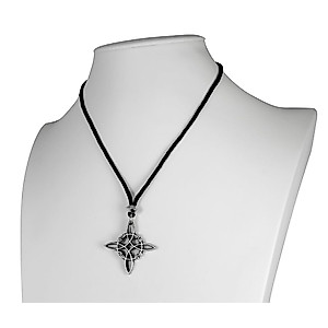 Pewter Celtic Witches Knot Wiccan Pendant Necklace