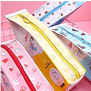 8 Colors,Large Capacity Cute Milk Carton Pencil Cases Box Cosmetic Bag with Zipper by Warmword (Pink)