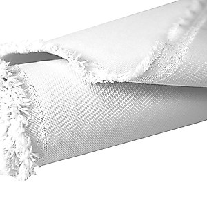 Mybecca Canvas Marine Fabric 600 Denier Indoor/Outdoor White 1 Yard (36" x 56")(Cut Separate by Yard for Prime Orders)(3 ' x 4.7')