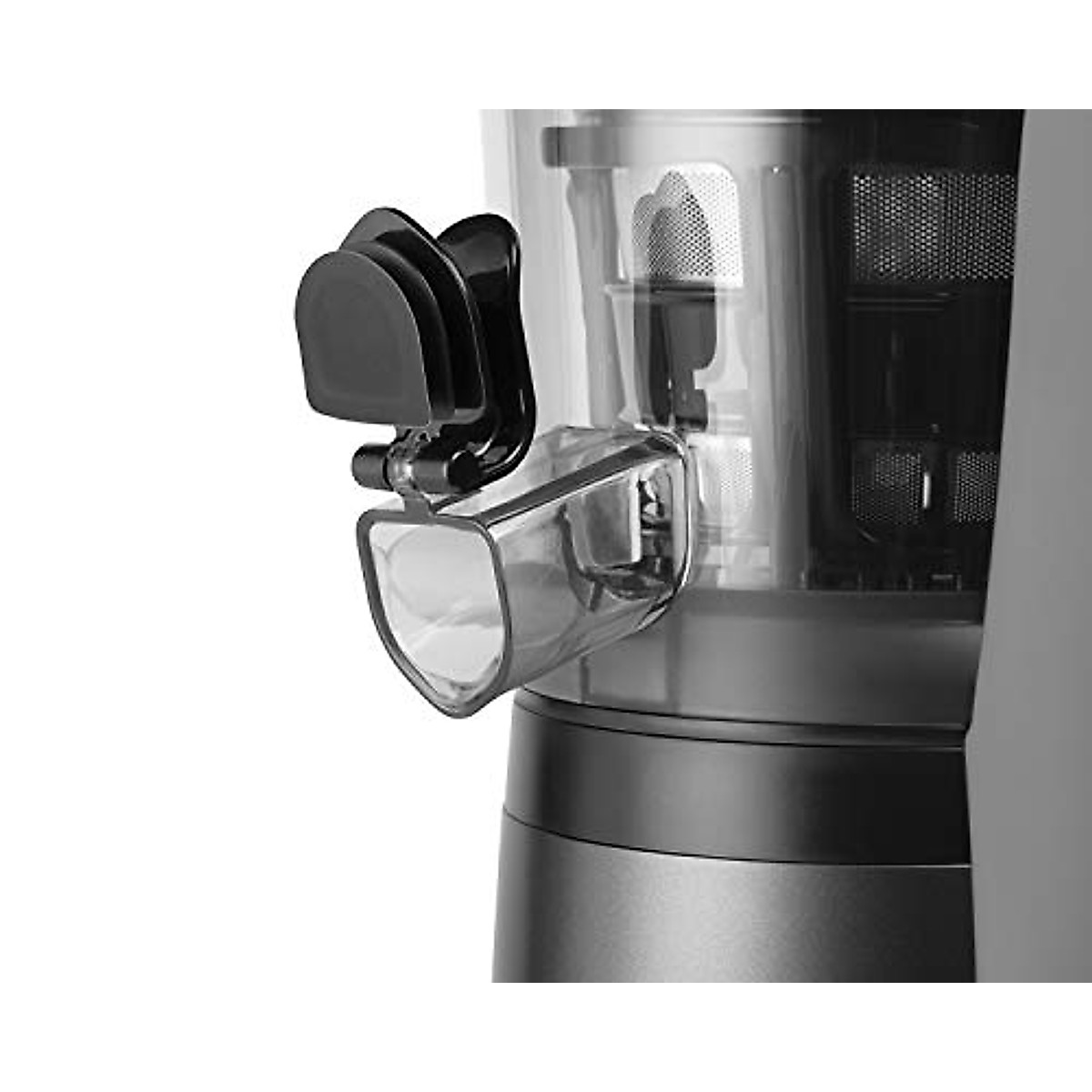 nutribullet Slow Juicer, Slow Masticating Juicer Machine, Easy to Clean, Quiet Motor & Reverse Function, BPA-Free, Cold Press Juicer with Brush, 150 Watts, Charcoal Black, NBJ50300