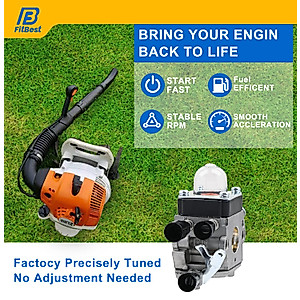 FitBest C1Q-S68 Carburetor with Tune Up Service Kits Fit for Stihl BG45 BG46 BG55 BG65 BR45C SH55 SH85 Leaf Blower 4229 1200 606 Zama C1Q-S68 C1Q-S64