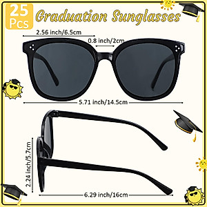 Saysurey 25 Sets Graduation Gifts Kids Sunglasses My Future Is Bright I Have to Wear Shades Inspirational Cards Graduation Party Favor