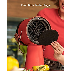 AirHood Portable Range Hood 2 | Corded & Cordless Design (Battery Purchased Separately) | Enhanced Airflow & LED Touch Panel – Perfect for Indoor Cooktops & RV Vents - Midnight Black