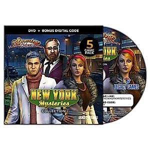 Legacy Games Amazing Hidden Object Games for PC: New York Mysteries (5 Game Pack) - PC DVD with Digital Download Codes