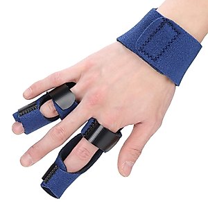 ZJchao Finger Splint, Comfortable Finger Brace Support for Broken Fingers Sprains Pain Relief Mallet Injury Arthritis Tendonitis, Left or Right Hand