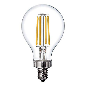 GE Relax 2-Pack 40 W Equivalent Dimmable Warm White A15 LED Light Fixture Light Bulbs Candelabra