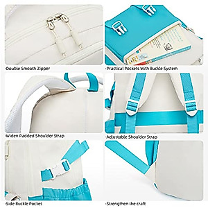 Caoroky knight Travel Laptop Backpack for Women Men Elementary Middle High School Bag College Backpacks Casaul Daypack Large Bookbags Purse for Teens Girls Boys-Blue