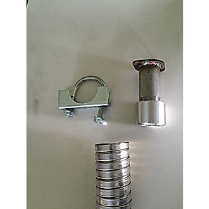 GenExhaust compatible with Honda EU6500iS/EU7000iS Generator 1-1/2" steel exhaust extension 5 foot length