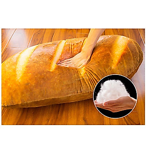 elfishgo 3D Simulation Bread Shape Pillow,Soft Butter Bread Food Plush Cushion Stuffed Toy for Home Decor 31.5"