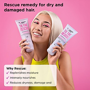 Noughty 97% Natural To The Rescue Moisture Boost Conditioner, to Gently Cleanse and Replenish Lost Moisture with Sweet Almond and Sunflower Seed, Sulphate Free Vegan Haircare 250ml