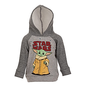 STAR WARS The Mandalorian Baby Yoda Big Boys Fleece Hoodie & Pants Gray 10-12