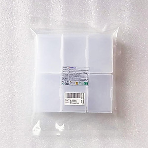 Gebildet 12 Pcs Small Clear Case, Rectangular Plastic Storage Containers Box with Lid for Pills, Jewellery, Herbs, Tiny Bead, Craft Items