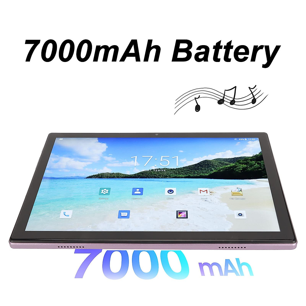 Pomya 10.1 Inch Tablet PC with 5G WiFi Dual Band, 8GB RAM 256GB ROM, 7000mAh Battery, FHD Plus Display, Octa Core Processor, Android 12, 8MP 16MP Camera for Daily Use
