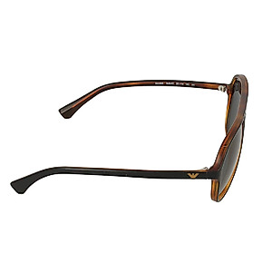 Emporio Armani EA4063-5464/87 Sunglasses, Black over Tortoise Frame 58mm w/Grey Lens