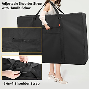 WELIDAY Large Chair Storage Bag for Folding Longue Chair, Heavy Duty Zero Gravity Chair Cover, 900D Carrying Case for Beach Chair, Director Chair, Folding Wheelchair (2 Pack)