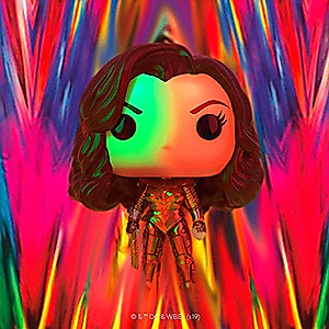 Funko Pop! Heroes: DC's Wonder Woman 1984 - Wonder Woman with Golden Armor (Metallic) Vinyl Figure, Amazon Exclusive