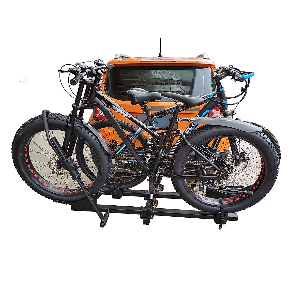 MAXXHAUL 50606 Hitch Style 2-Bike Carrier Platform Style Rack for Standard, Fat Tire, Electric Bikes 2" Hitch Receiver - 66 lbs Weight Capacity Per Bike