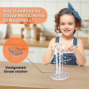 Elgood for Stanley Cup Accessories Tumbler Lid Organizer Yeti Stanley Cup Lid and Straw Holder, Space Saving for Countertop Storage and Organization