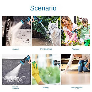 Ultimate Garden Hose Set: Flushing, Retractable, High Pressure Water Gun - Perfect for Car Wash, Garden Watering, and Multi-Functional Household Use (Green 100FT)