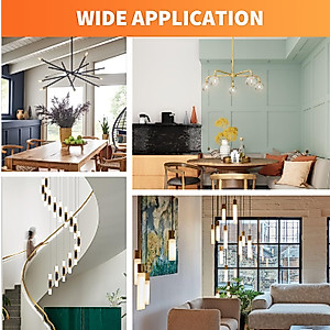 ALAMPEVER 5.5W (60W Equivalent) Dimmable T6 LED Edison Bulbs, E12 Candelabra Base, 5000K Daylight, CRI90, 550LM, Clear Vintage Tubular Bulb, 6-Pack