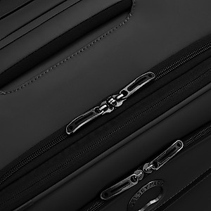 DELSEY Paris Sky Lite Softside Expandable Luggage with Spinner Wheels, Black, Carry on 19 Inch